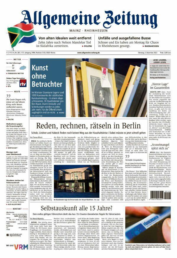 Mainzer Allgemeine E Paper _ Allgemeine Zeitung Mainz Online ...
